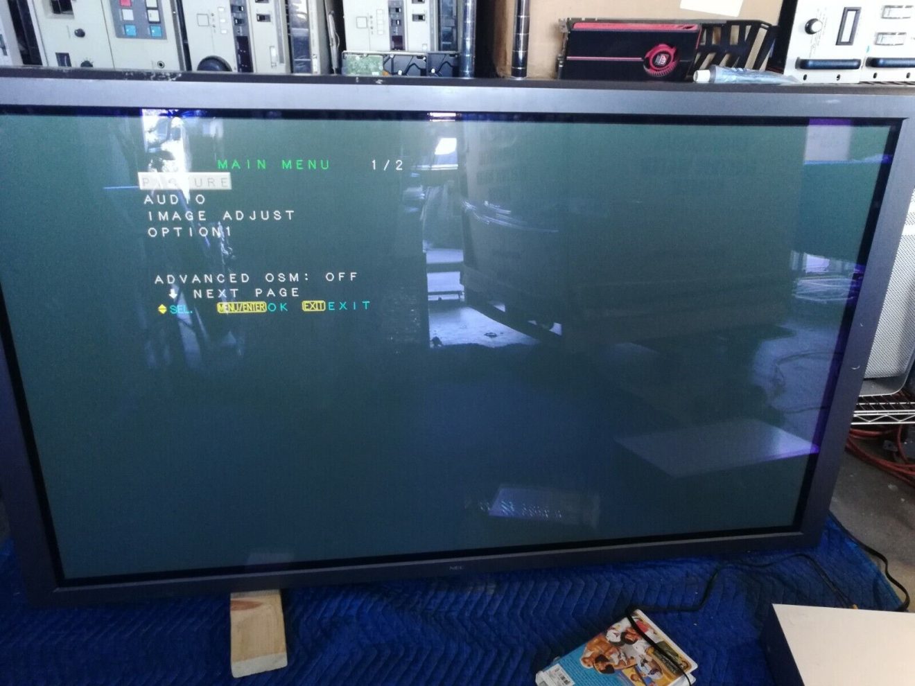 NEC Plasma Sync 61XM2A 61" Plasma Display Monitor - Deciphermojoint Stores