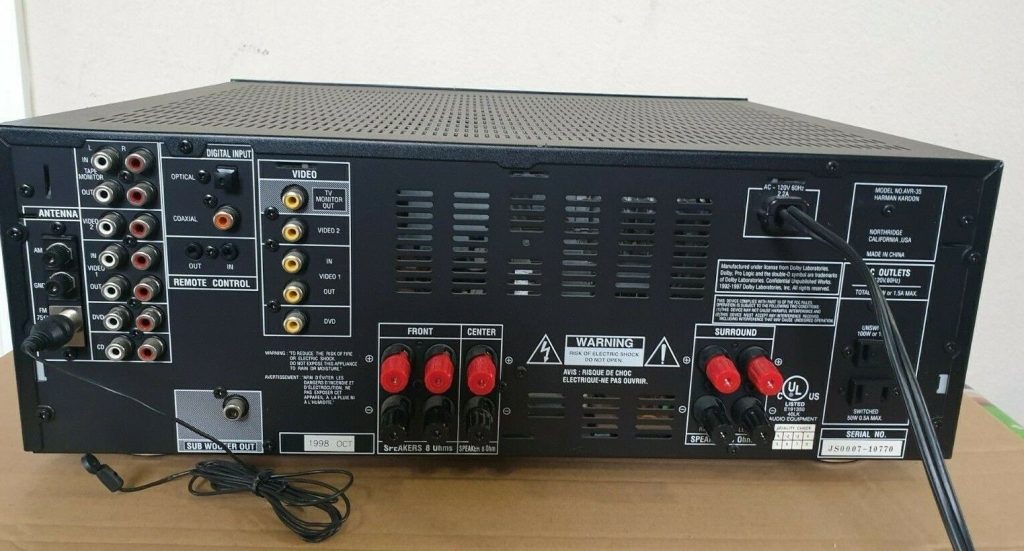 Harman Kardon AVR 35 AVR35 5.1 Channel 200 W Receiver Dolby Digital ...
